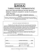 Eemax EX180T3 Bedienungsanleitung (9 Seiten)