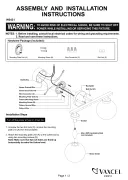 Vaxcel Bozeman WS55708 Bedienungsanleitung (1 Seiten)